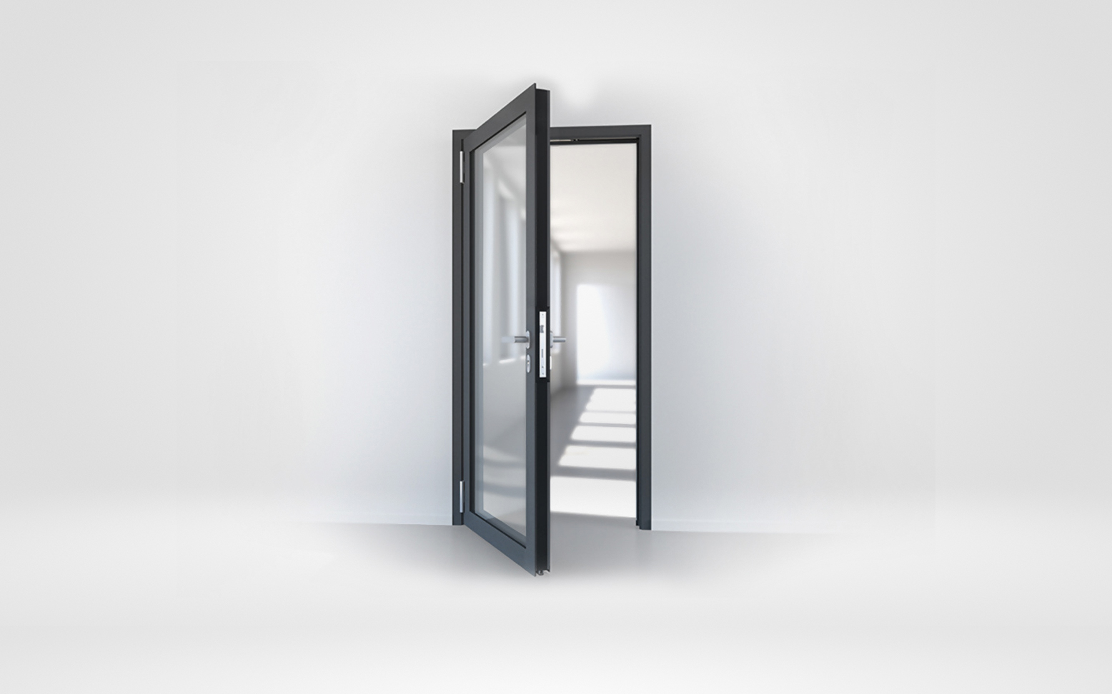 CỬA NHÔM YONGXING HỆ 55 - CỬA ĐI MỞ QUAY 1 CÁNH