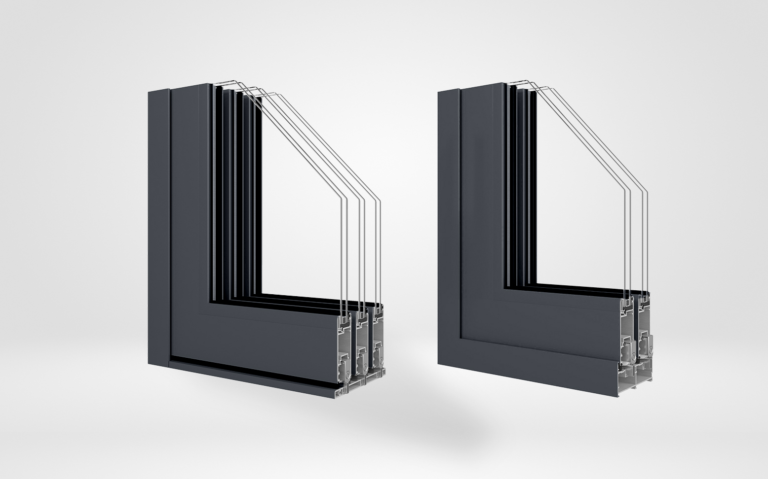 CỬA NHÔM YONGXING HỆ 94 MỞ LÙA